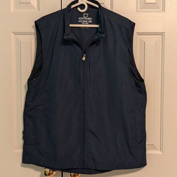 Scottevest | Jackets & Coats | Scottevest Rfid Travel Vest Xl Navy ...